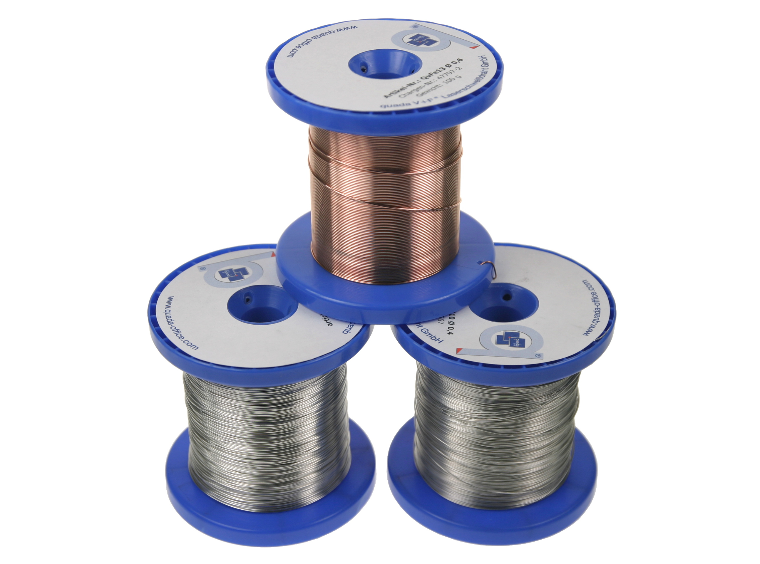 Laser welding wire QuFe13, dia. 0,15 mm, packing in bobbin - MEPAC ESHOP